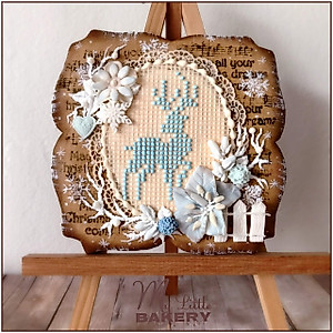 Grid silicone mat for cookie and cake decorating