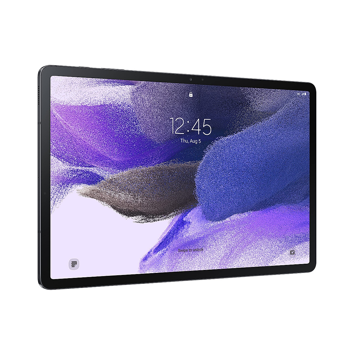 SAMSUNG Galaxy Tab S7 FE 2021 Android Tablet 12.4” Screen WiFi 64GB S Pen Included Long-Lasting Battery Powerful Performance, Mystic Black (Renewed)