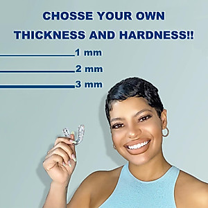 SweetGuards - Custom Dental Night Guard,Durable Mouth Guard for Bruxism,Teeth Grinding & Clenching,Relieve Soreness in Jaw Muscles - Lower Guard (Soft-2mm) - One(1) Guard