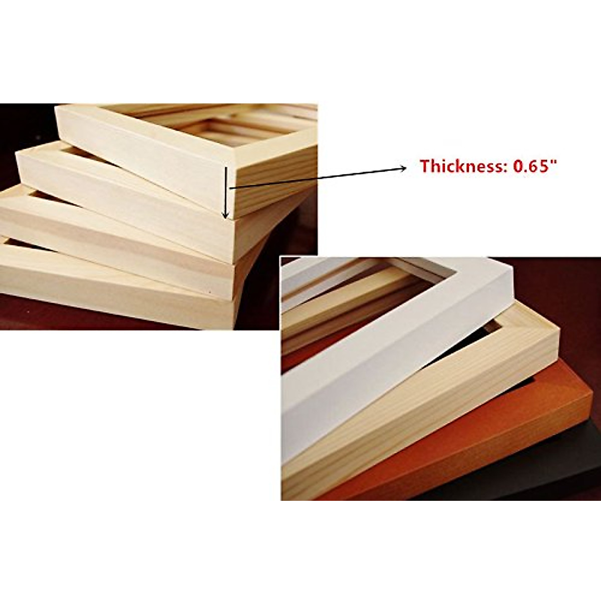 Leoyoubei 2-Pack Frame Photo Frame Desktop Or Wall Hanging Decoration,Display Size 4x6 Red