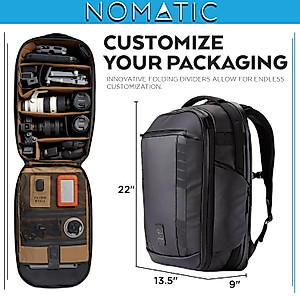 NOMATIC McKinnon Camera Pack- Travel Camera Bag by Peter McKinnon for Photographers, DSLR Camera Backpack for Men and Women