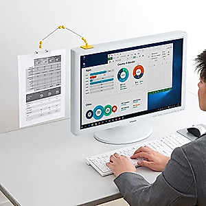 Sanwa Supply DH-208N2 Data Holder (Arm 3 Joints), Clear