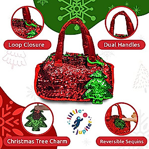 Little Jupiter Reindeer Stuffed Animal Plush Pet Set - Includes Reindeer Stuffed Toy with Purse for Age 4-5 - 6-7 yrs - Christmas Stuffed Animal for Girls - Stuffed Animals - Toy Reindeer