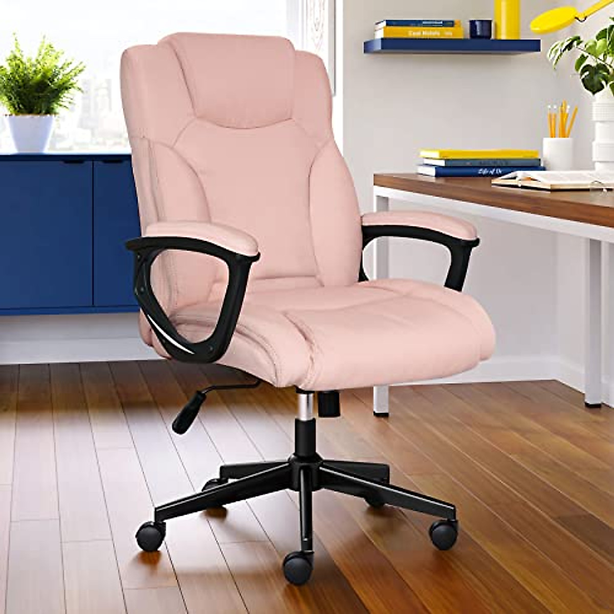 Serta Style Hannah II Office Chair, Harvard Pink Microfiber
