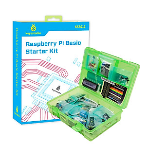 KEYESTUDIO Basic Starter Kit for Raspberry Pi 4 3 3B/2B/B+, with Tutorials C+ Python Java Code, Breadboard Solderless Electronic LCD Water Level Gas Sensor Programming