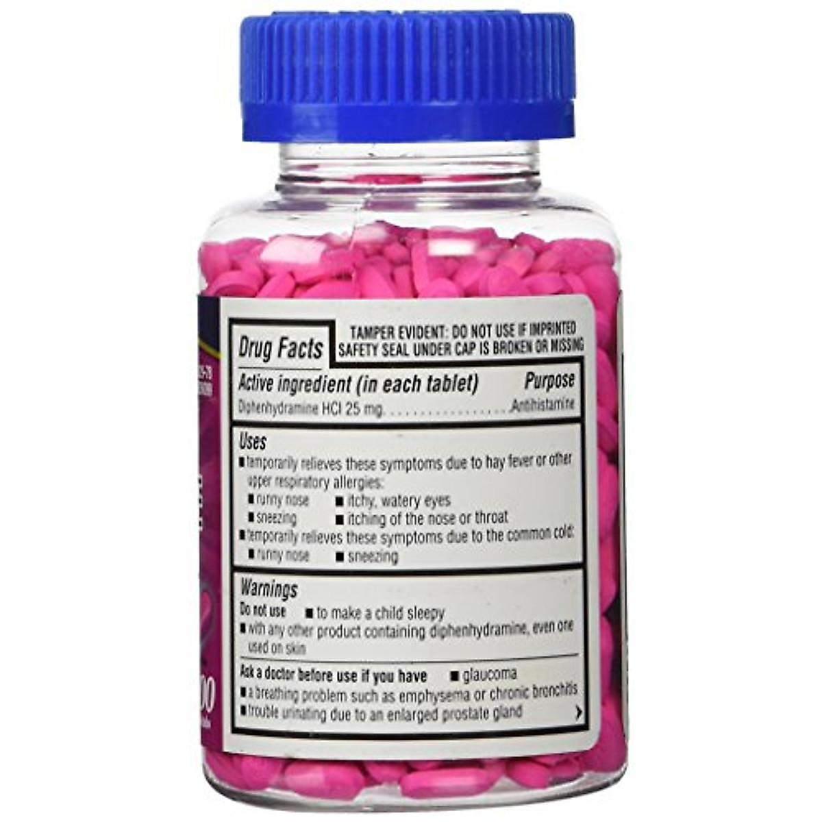 Kirkland Signature Allergy Medicine Diphenhydramine HCI 25 Mg, 600 Minitabs