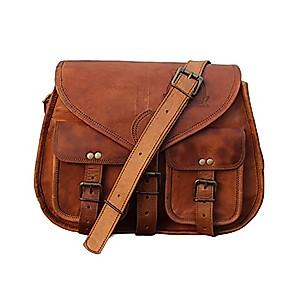 14 Inch Leather crossbody bags Purse Women Shoulder Bag Satchel Ladies Tote Travel Purse full grain Leather