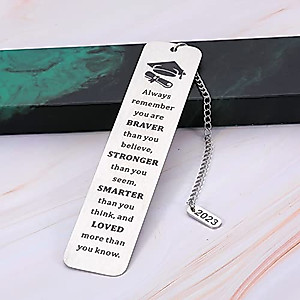 Class of 2023 Graduation Gifts for Her Him Inspirational Bookmark High School College Graduation Gifts for Son Daughter Boys Girls Women Men Nurse Master Degree Students Senior Grad Gifts