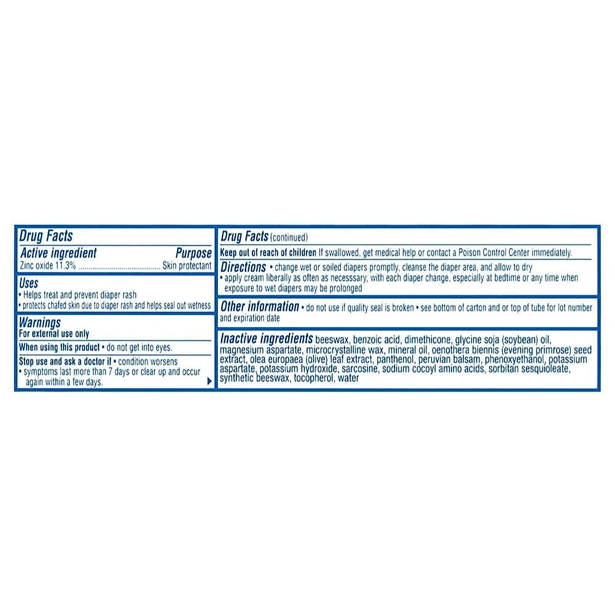 Balmex Diaper Rash Cream with Aloe & Vitamin E, 4 oz