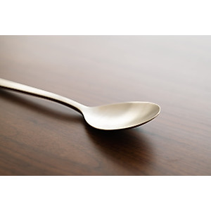 NotBiChae Premium Brassware Cutlery Spoon Chopsticks Set Korean Traditional Handmade Tableware BANGJJA YUGI with Gift Box 한국 유기 (Round Shape Set)