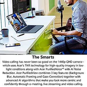 Acer Swift Go 14 Intel Evo Thin & Light Laptop | 14" 2.2K 2240 x 1400 100% sRGB Display | Intel Core i5-1335U | Intel Iris Xe | 16GB LPDDR5 | 512GB Gen 4 SSD | Killer WiFi 6E AX1675 | SFG14-71-54AP