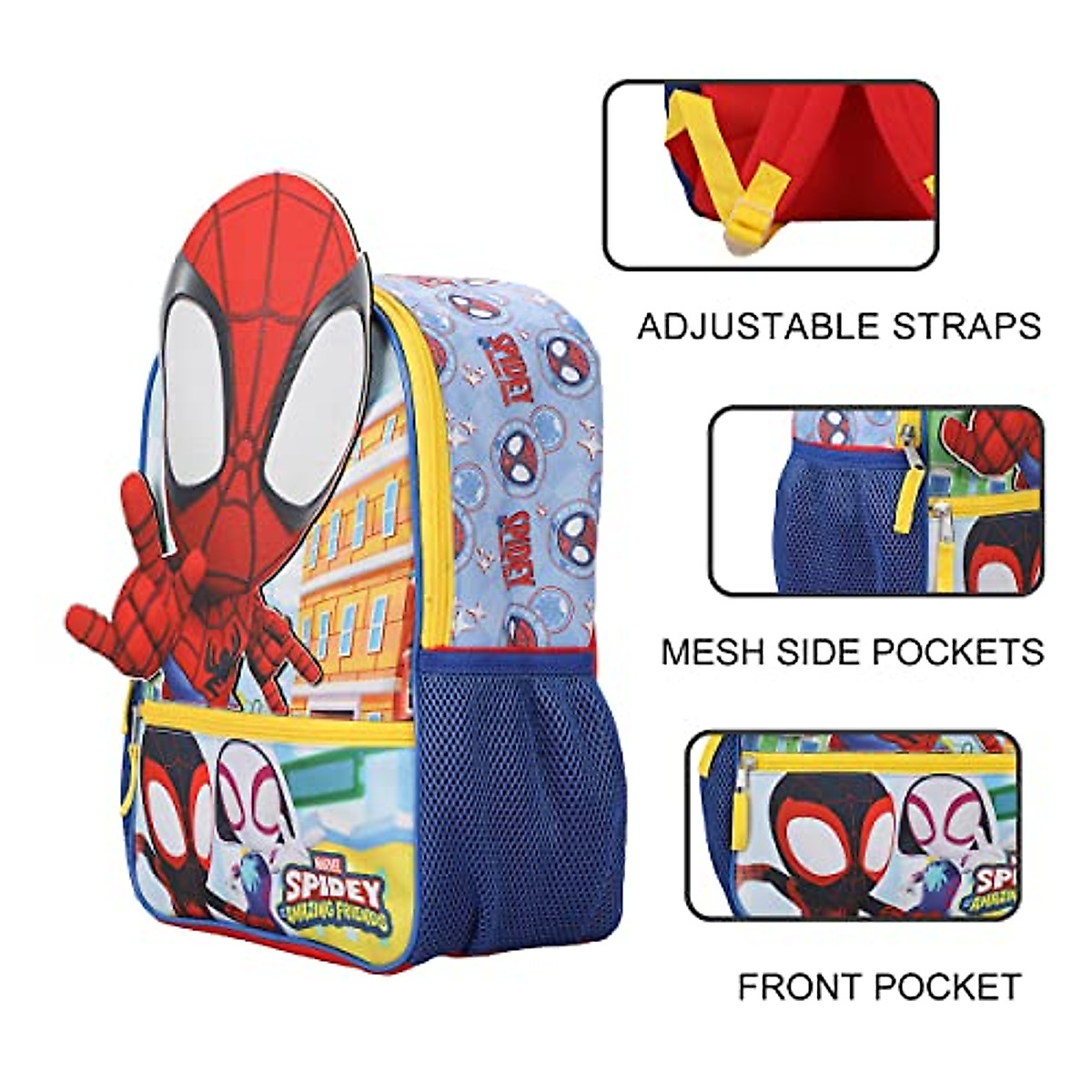 Bioworld Spidey and His Amazing Friends 14" Toddler Backpack