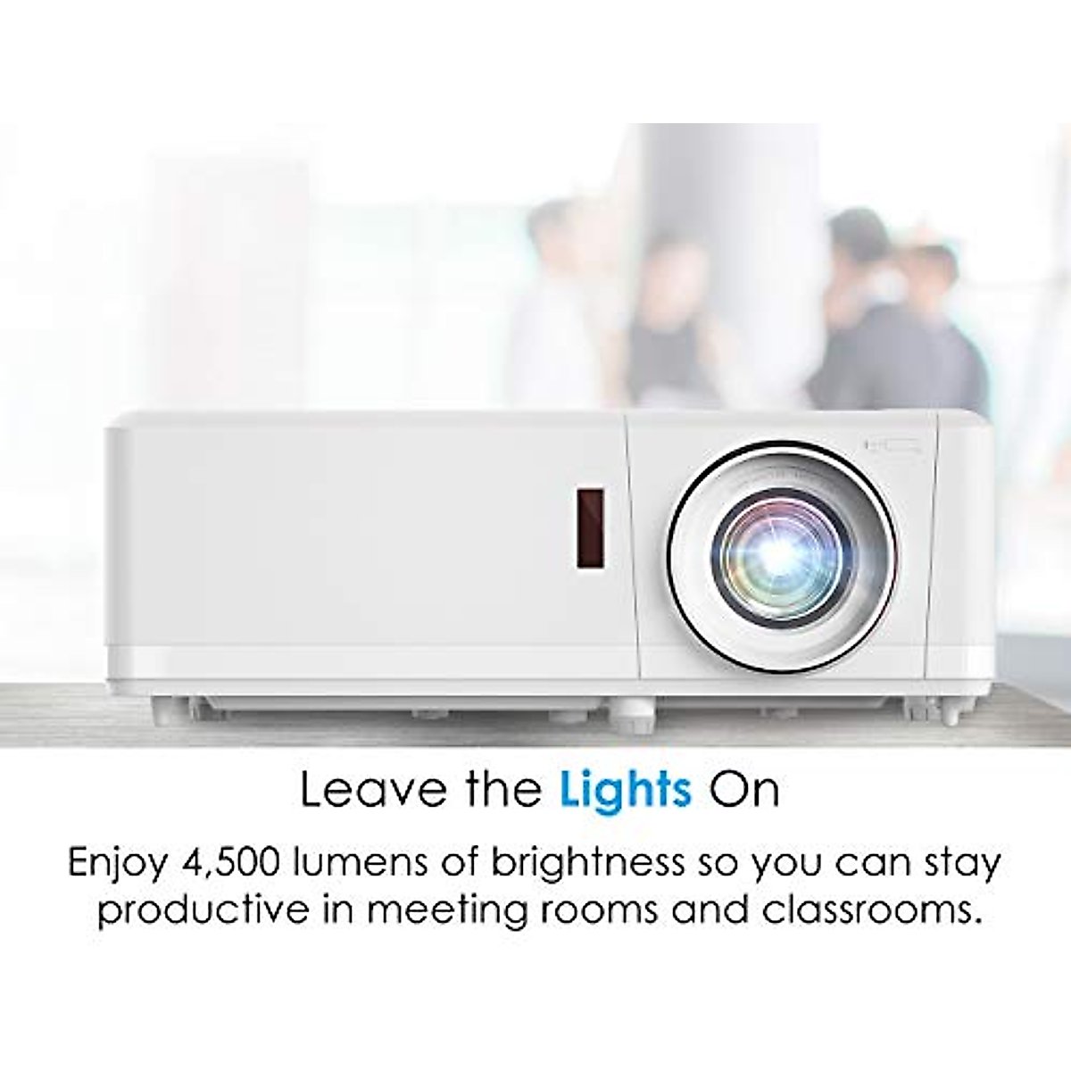 Optoma ZH406 1080p Professional Laser Projector | DuraCore Laser Light Source Up to 30,000 Hours | Crestron Compatible | 4K HDR Input | High Bright 4500 lumens | 2 Year Warranty White