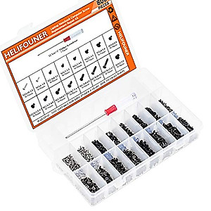 HELIFOUNER 800 Pieces Laptop Notebook Computer Screw Replacement Repair Kit, Electronic Repair Screws for SSD, Laptop Notebook Computer