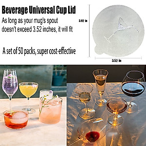Drink Protective Cap 100 Pack, drink covers for alcohol protection, Keeps Unwanted Items From Getting Into Drink Cups, Fits Most Cup Sizes (100)