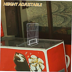 NULYLU Partition Closet Divider Shelf Separator Fridge Accessories Fridge Drawer Divider Cabinet Divider Refrigerator Storage Divider Refrigerator Separators Fridge Divider White Iron