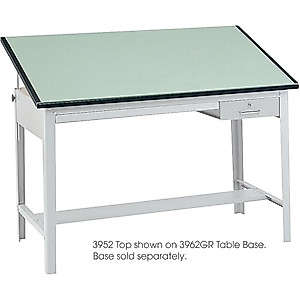 Safco Products 3962GR Precision Drafting Table Base for Use with 3952, 3953 Table Top, Sold Separately, Gray
