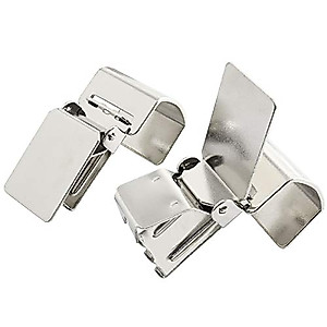 PSCCO 4PCS Rug Clips Stainless Steel Wire Back Rug Clips Special Carpet Clip