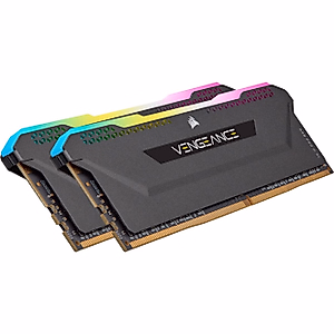 Corsair Vengeance RGB PRO SL 16GB (2x8GB) DDR4 3600MHz C16 Optimized for AMD Ryzen Desktop Memory (10 Ultra-Bright RGB LEDs, Custom Performance PCB, Tight Response Times, Intel XMP 2.0) Black