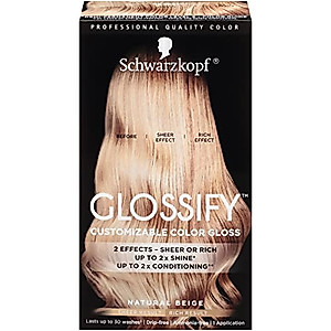 Schwarzkopf Glossify Customizable Color Gloss, Natural Beige