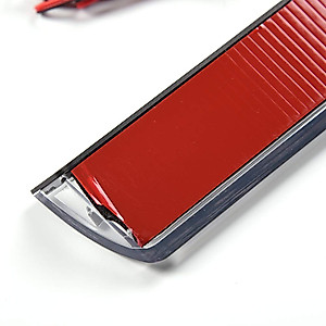 CNNELL Truck Cap Third Brake Light Clear lens Red LED Replaces AT-LED-36R 3rd Brake Tail Light Lamp (clear lens chrome housing)