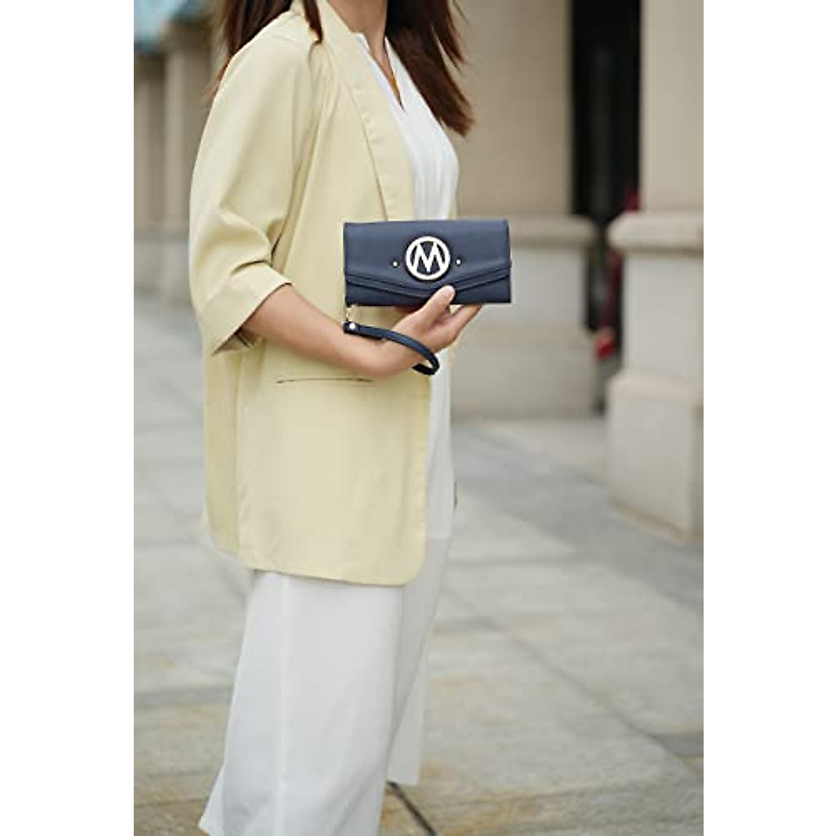 MKF Collection Tote Bag for Women, Vegan Leather Satchel Wristlet wallet Shoulder bag Top-Handle Hobo Purse Handbag