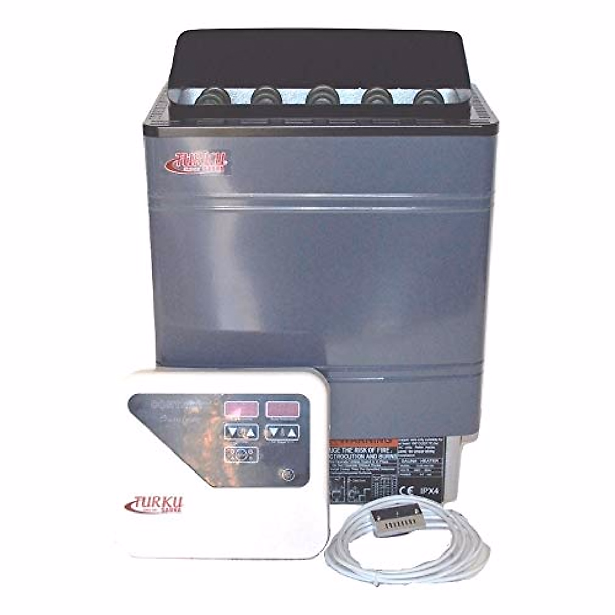 TURKU TU90WD-OD - Residential 9KW Wet & Dry 240V Sauna Stove External CON5 Digital Controller