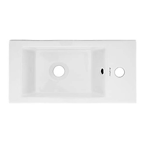 Swiss Madison Well Made Forever SM-WS316 Voltaire Wall Hung Sink, Glossy White