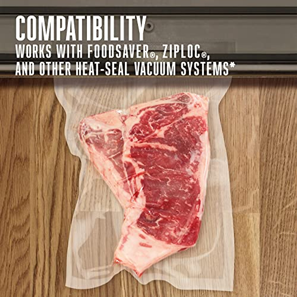 Weston 30-0015-W Vacuum Sealer Bags, 15" x 50'