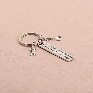 FUSTMW Spoon Theory Keychain Spoonie Gift Fibromyalgia Awareness Gifts