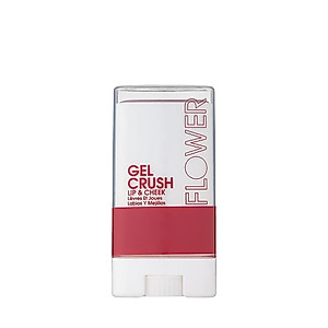 FLOWER BEAUTY Lip & Cheek Gel Crush - Cream Blush and Lips Tint in One Portable Multistick - Hydrating Burst of Color - (Blackerry Crush)