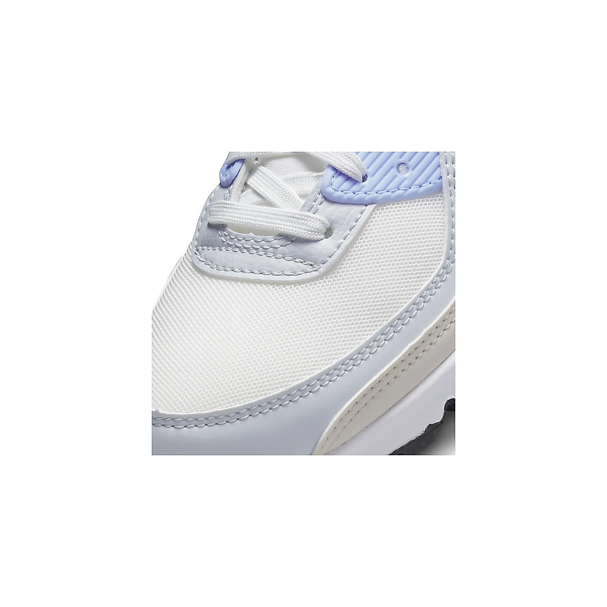 Nike Women's Air Max 90 Summit White/Black-Light Bone (DQ0374 100) - 9.5