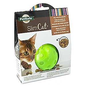 PetSafe SlimCat Green Meal Dispensing Cat Toy, (3 Pack)