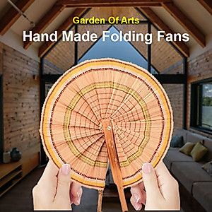 Garden Of Arts Hand Made Folding Fans Handheld Fans Bamboo Fan