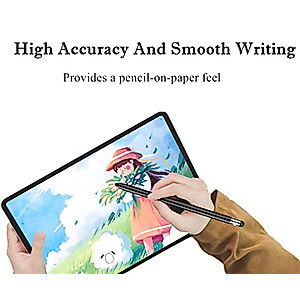 Smozer Stylus Pens for Touch Screens(2-Pack), Sensitivity & Precision Stylus Pens for iPhone/iPad Pro/Samsung Galaxy/Tablets and All capacitive Touch Screen Devices + 4 Replaceable Rubber Tips