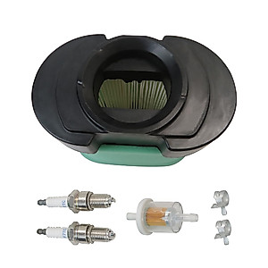 Air Filter Kit, with Fuel Filter Spark Plug Clamps For Bad Boy Zero Turn Mower For MZ & ZT Engine Lawn Mower