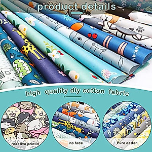 40 Pcs 10 x 10 Inches Cotton Fabric Bundle Squares Precut Fabric Squares Multi Color Floral Fat Squares Sheets for Kids DIY Craft Quilting Sewing (Classic Patterns)