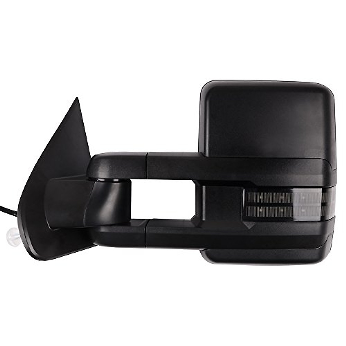 FEIPARTS Tow Mirrors Fit for Towing Mirrors with 2014-2018 for Chevy for GMC 1500 2015-2019 for Chevy for GMC 2500 HD 3500 HD Power Heated Turn Signal Puddle Light with Black Pair Left Right Mirrors