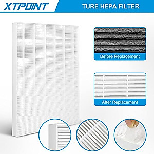 4 Pack 115115 HEPA Replacement Filter A Size 21,Durable Compatible with Winix Plasmawave C535 5300 5300-2 6300 6300-2 P300