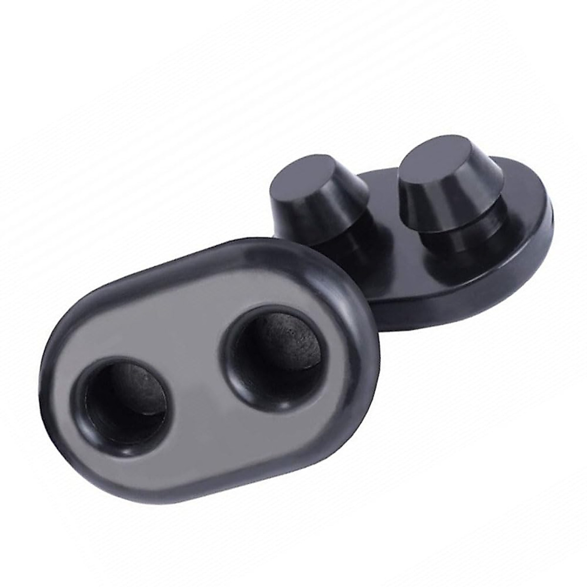 Hzaiwy 2PCS Cooler Rubber Feet Replacement for YETI,Non-Slip Cooler Rubber Feet for RTIC 45qt 65qt 110qt 145qt,Thickened Soft Rubber Feet Bottom for YETI (Black