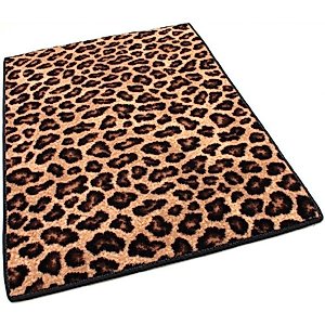 Animal Print Leopard Area Rug 5' x 8'