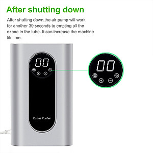 WSTA Portable Ozone Machine Generator,1000mg/h Multipurpose Ozone Machine for Air,Water,Food,Home,Office,Hunting (Silver)