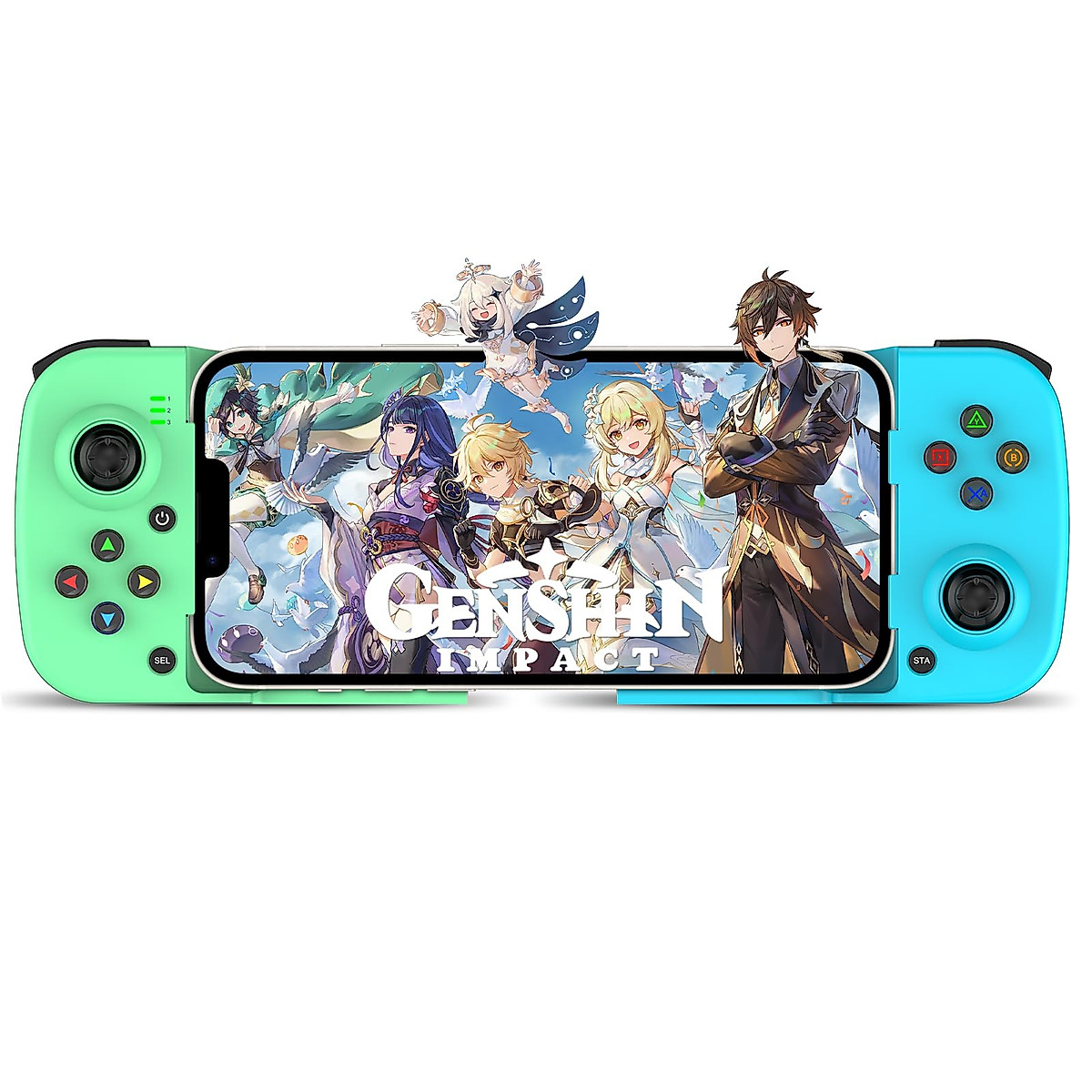 Joso Phone Controller for iPhone/Android Support Phone Case, Wireless Mobile Game Controller for Android iPhone 16/15/14/13/12 Support PS Remote Play, Cloud Gaming, MFi Arcade Games