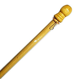 Wooden Flag Poles For Outside House American Banner Tapestry Home Decor Gifts Accessories Outdoor Decoration Deluxe Anti-Wrap Wall Roof Mount Garden Standard Wood Stand Hardware 57" Holder With Clips Tube