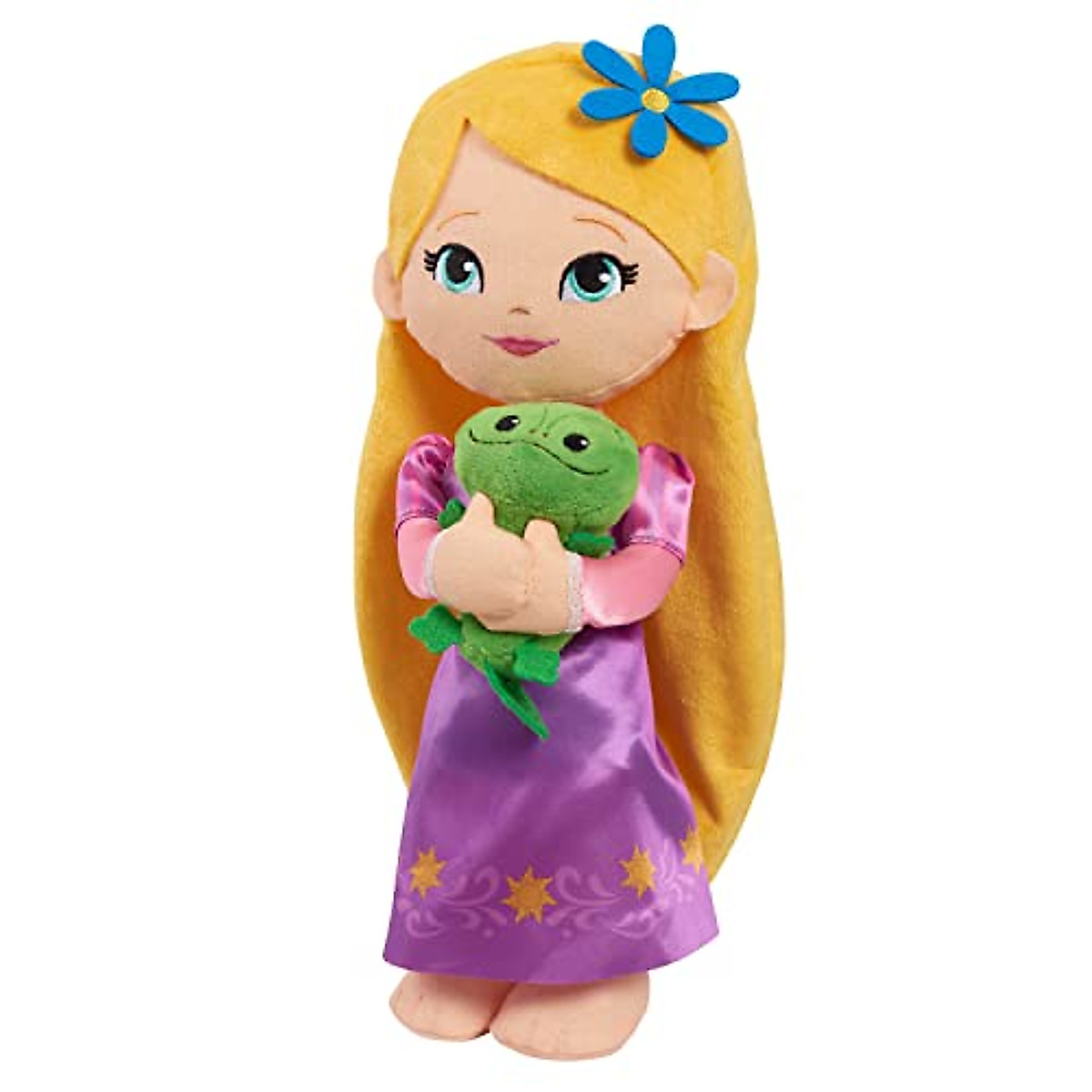 Disney Princess Lil' Friends Rapunzel & Pascal 14-inch Plushie Doll, Officially Licensed Kids Toys for Ages 3 Up by Just Play