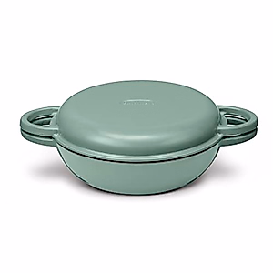 Cuisinart CI5528-2SG 2-in-1 Multipurpose Set (4 Qt. All Purpose Pan & 11" Grill Pan) - Sage Green