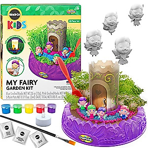 Creative Kids Miracle GRO Fairy Garden DIY Magical to Plant, Grow and Decorate Including LED Bedside Night Light! - Growing Kit & Your Own Gift Age 6+, Multicolor (62851)