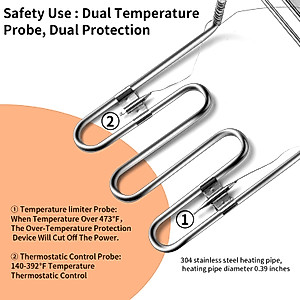 Commercial Electric Deep Fryer, AGKTER, Dual Tank Stainless Steel Deep Fryer with Basket & Lid, Over-Temperature Protection, Ideal for Restaurant and Home Use - 10.5qt+10.5qt, 1500W+1500W, 110V