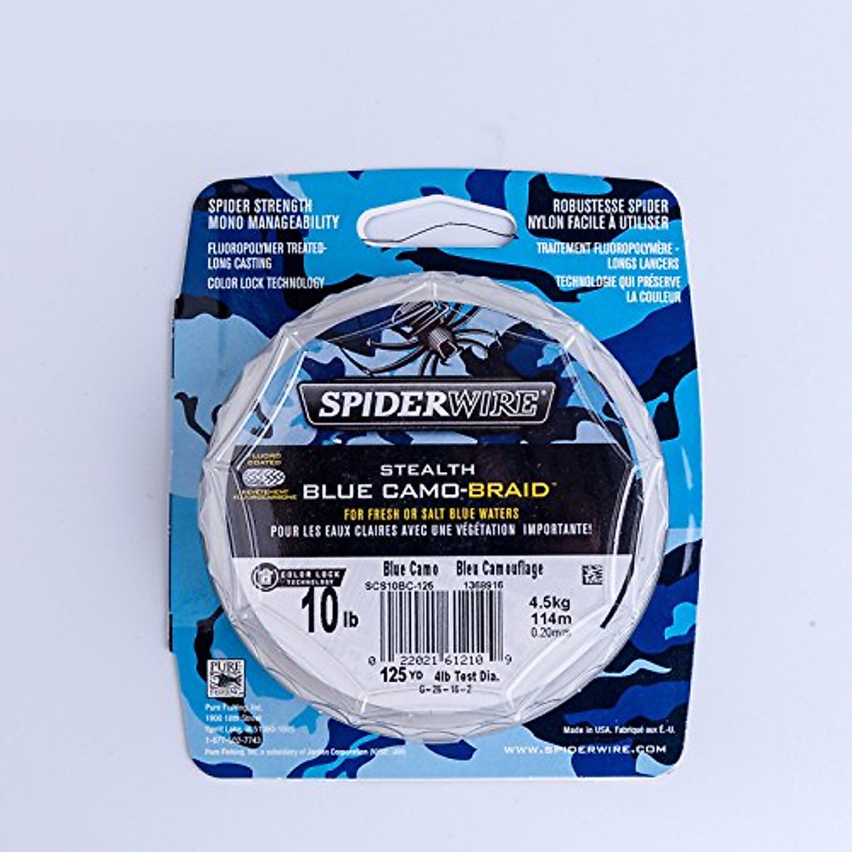 Ochoos Stealth #1.5 114m 4.5kg Power PE Fishing Line Blue Camo Fishing Braid Line Pesca - (Size: 1.5) - Fishing Line