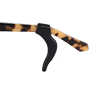 Avikoit Ear Grip Ear Hooks for Glasses, Anti - slip Hook Soft Silicone Temple Holder Glass Eyewear Comfortable Tips Sleeve Retainer For Eyeglass Sunglass, 5 Pairs (Clear)